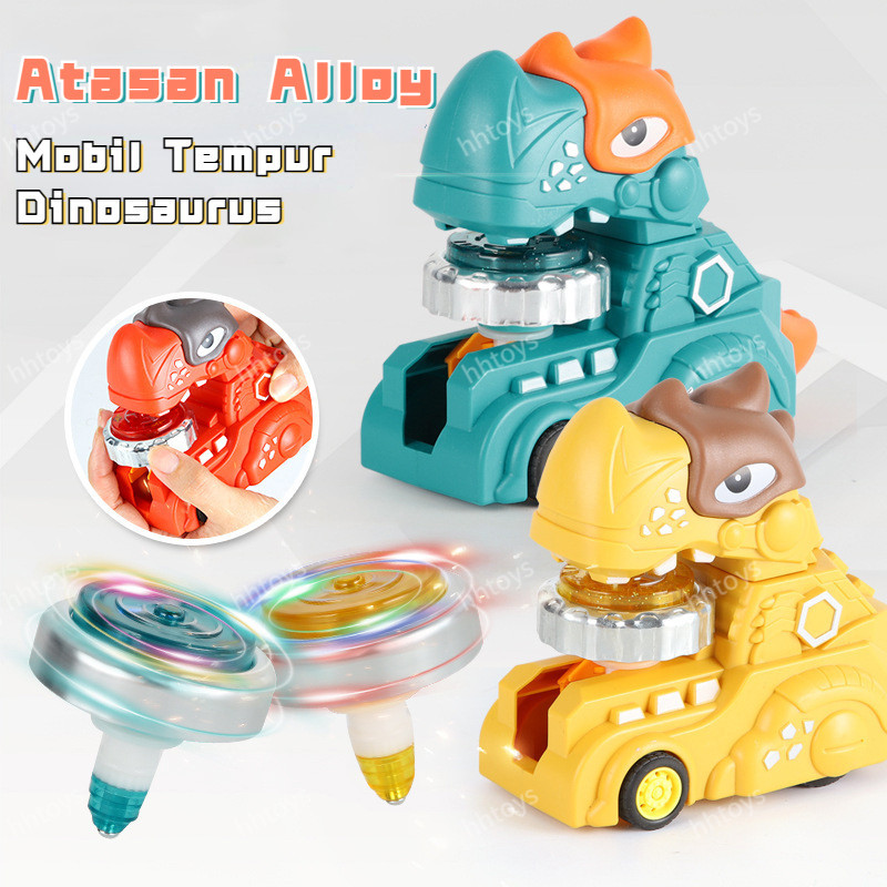 Jual Portable Mobil Tempur Dinosaurus Peluncur Gangsing Mainan Anak ...