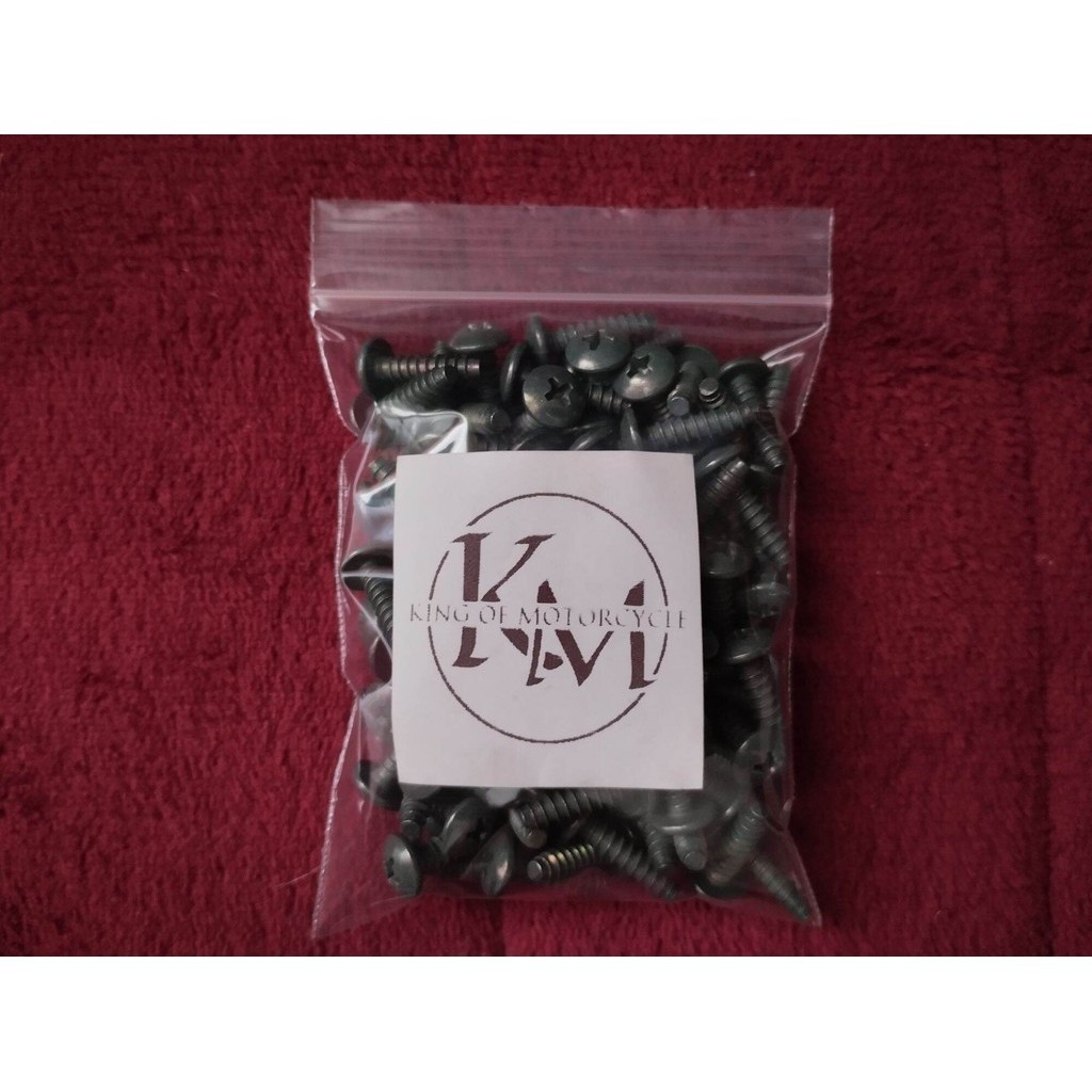 Jual Baut Motor 100pcs Baut cacing 4x16-Screw 4x16 vario beat dll ...