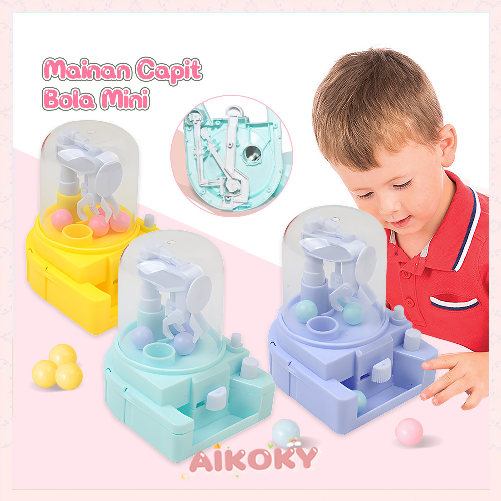 Jual AIKOKY Mainan Mesin Capit Bola Mini Claw Machine Mainan Edukasi ...