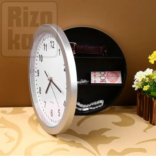 Jual MIZHI Jam Dinding Besar Bulat Vintage 25cm with Hidden Storage Box ...