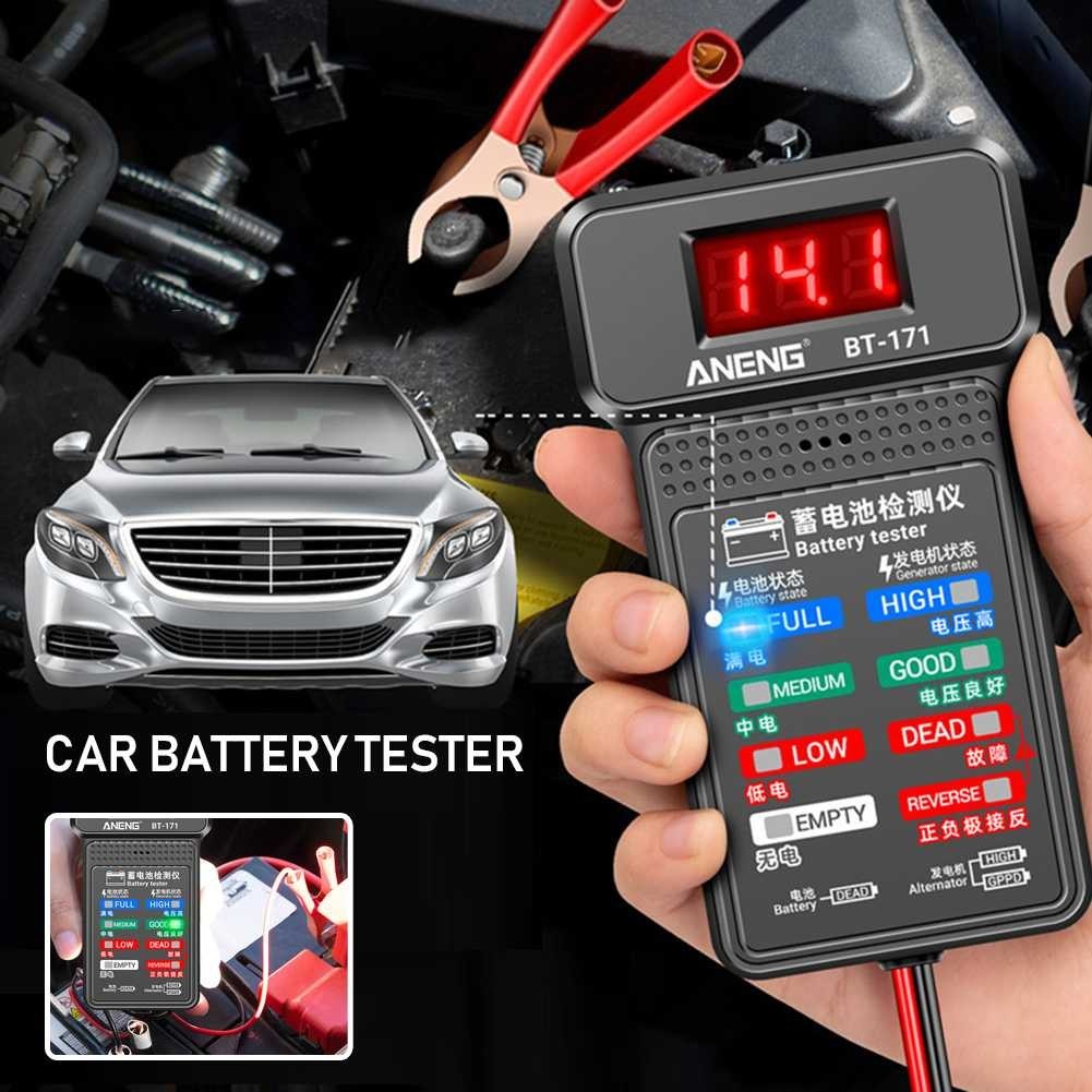 Jual ANENG Tester Baterai Aki Mobil Digital LED Screen 12V with Clamp ...