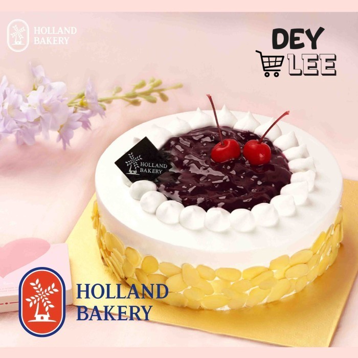 Jual HOLLAND BAKERY Blueberry Cheese Cake Bulat 17cm Kue Ulang Tahun ...