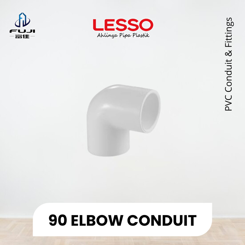 Jual Lesso PVC Conduit 90° Elbow Sambungan Pipa Elbow - 20mm | Shopee ...