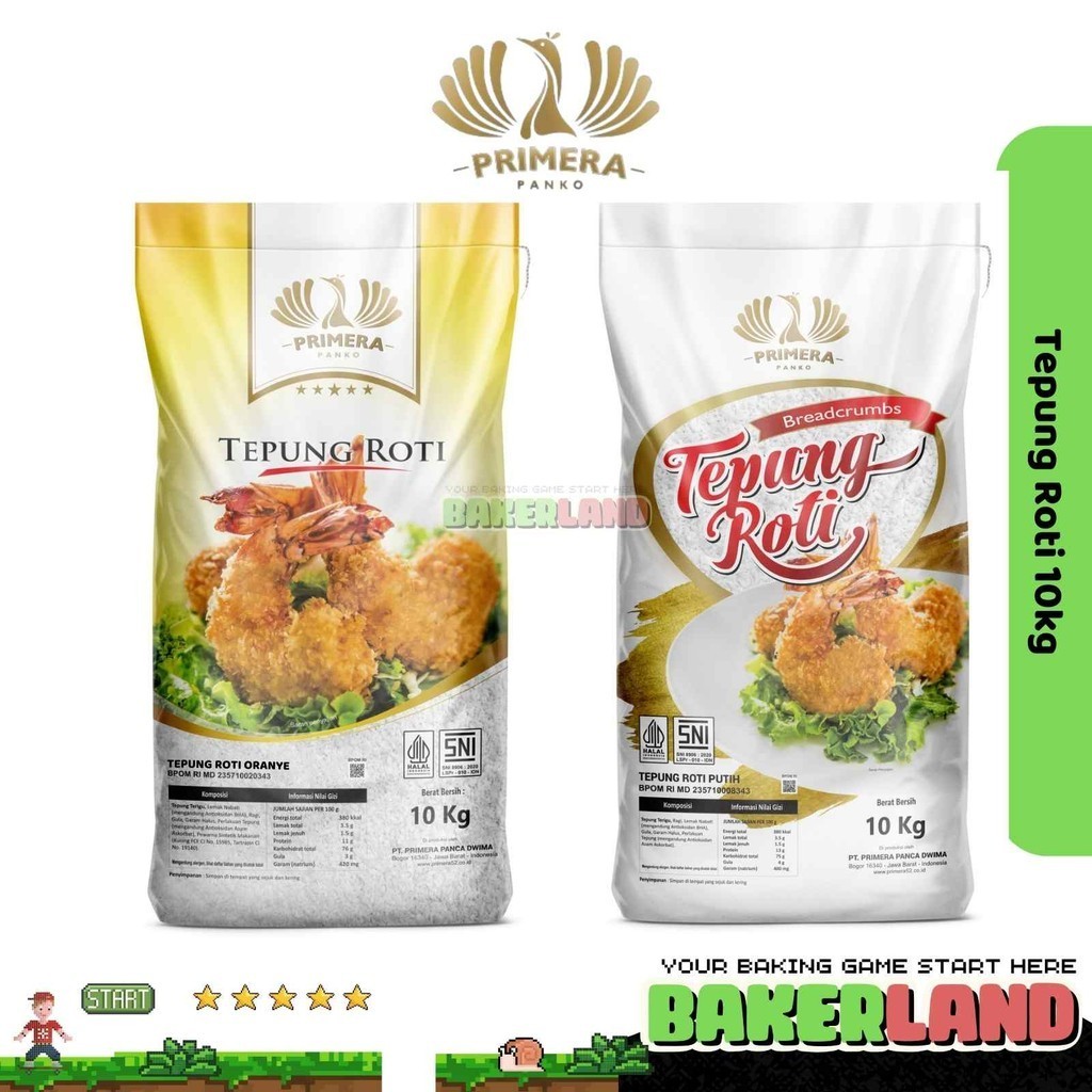Jual Tepung Roti Primera 10kg / Tepung Roti / Tepung Panir / Tepung ...