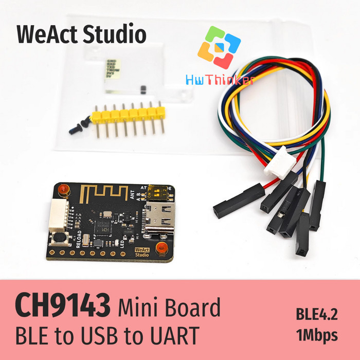 Jual WeAct CH9143 BLE/UART/USB Module BLE/USB to Serial/TTL UART | Shopee Indonesia