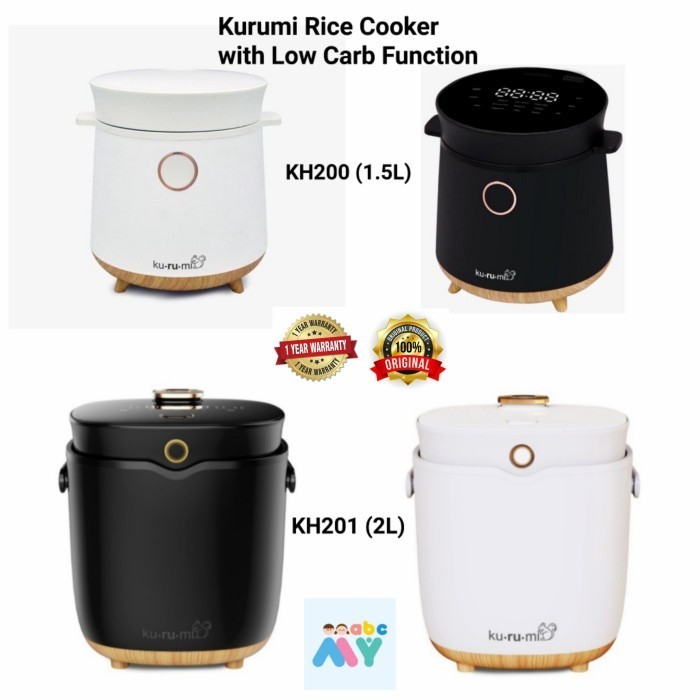 Jual Kurumi Home Multifunction Rice Cooker KH200 (Low Carb) KH 200 - KH201 White | Shopee Indonesia