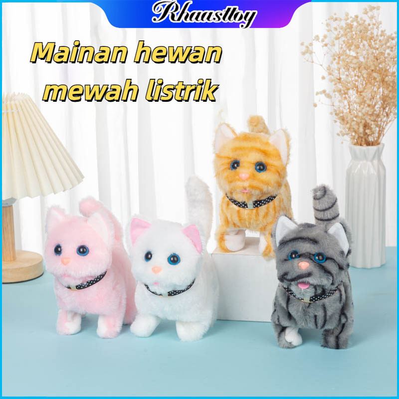 Jual Rhaast Mainan Boneka Kucing Bergerak Mainan Mewah Listrik Kucing ...