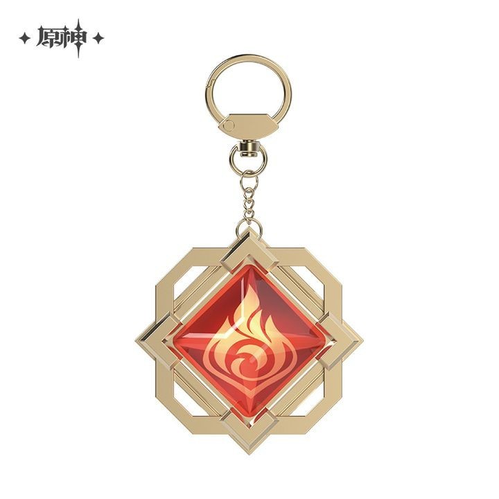 Jual Pyro Liyue Theme Vision Key Chain 9cm - Genshin Impact | Shopee ...