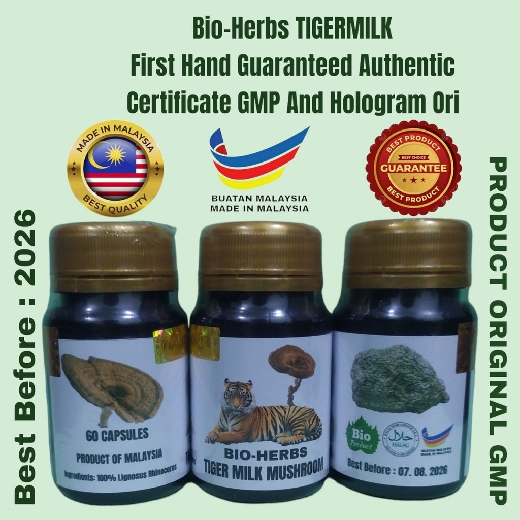 Jual pure bio herbs original herbal extract premium tigermilk mushroom ...