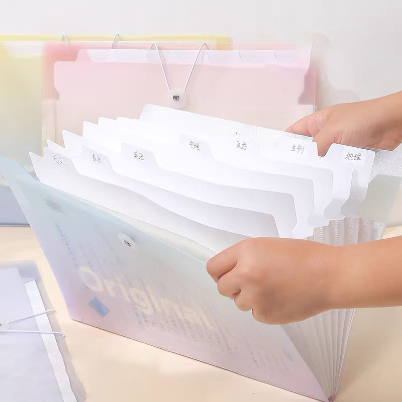 Jual Map Dokumen A4 / Tas File 8 Sekat Indeks Bahan / Waterproof Clear ...