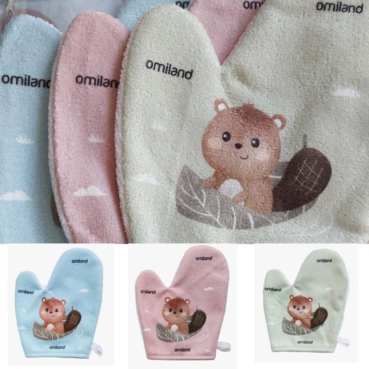 Jual Omiland waslap jari isi bayi 3 otter series otw009 | Shopee Indonesia