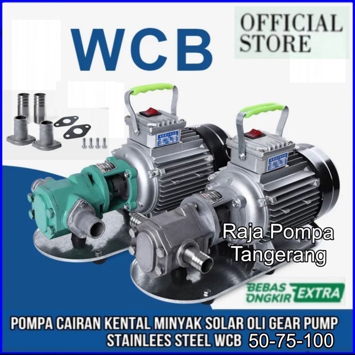 Jual Pompa Cairan Kental Minyak Solar Oli Gear Pump Stainlees Steel Wcb ...