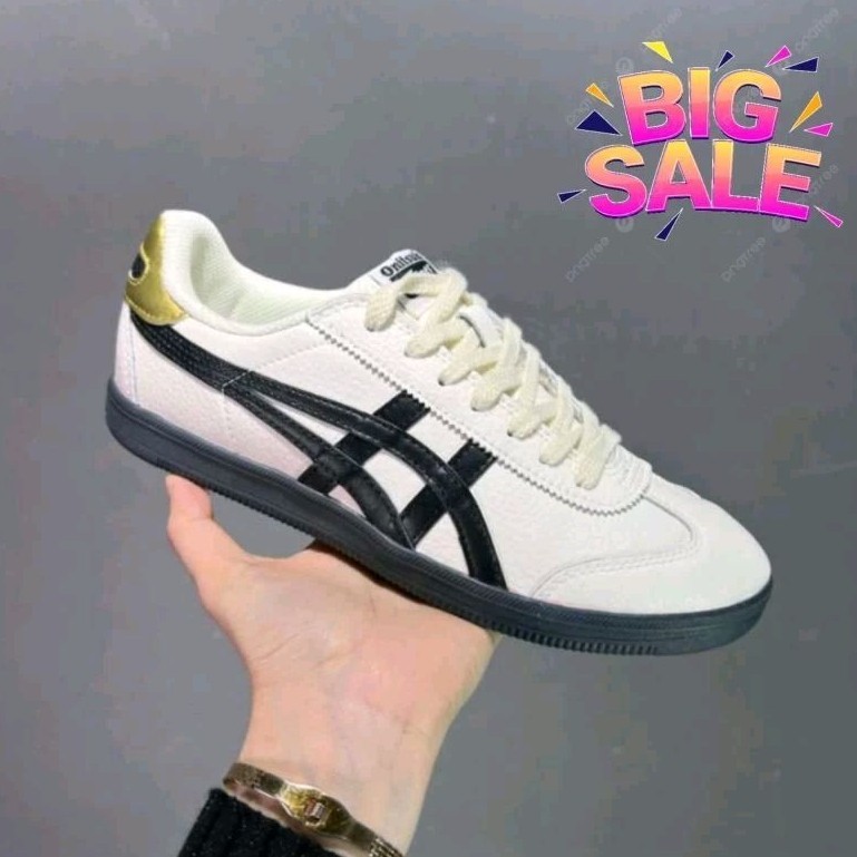 Jual Sepatu Onitsuka Tiger Mexico 66 Tokuten White Black Gold | Shopee Indonesia