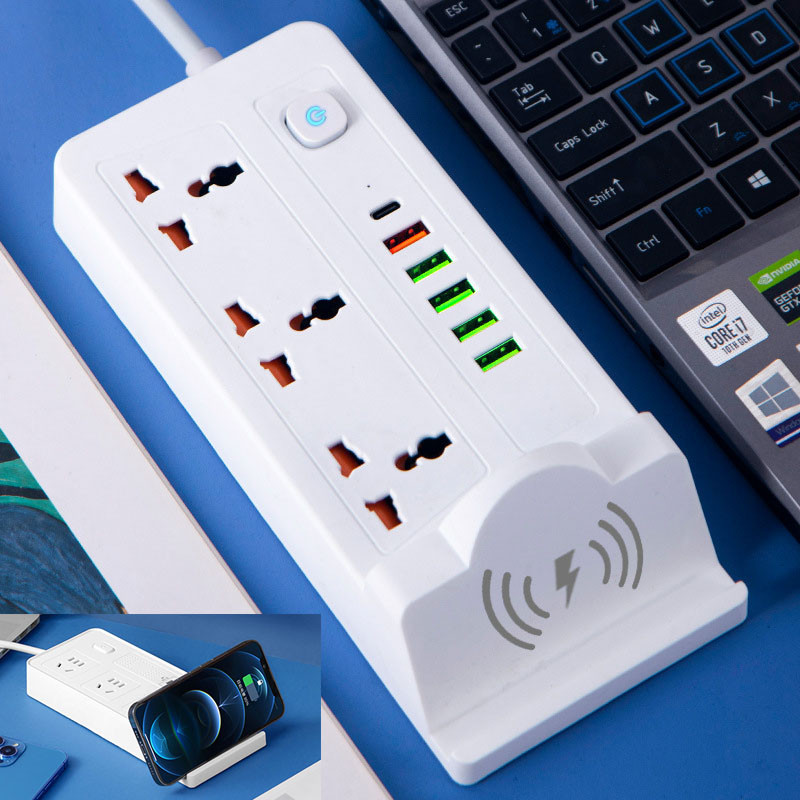 Jual 2500W Power Strip Socket Charger Stop Kontak Usb Charger Elektrik Type C Pengisian daya ...