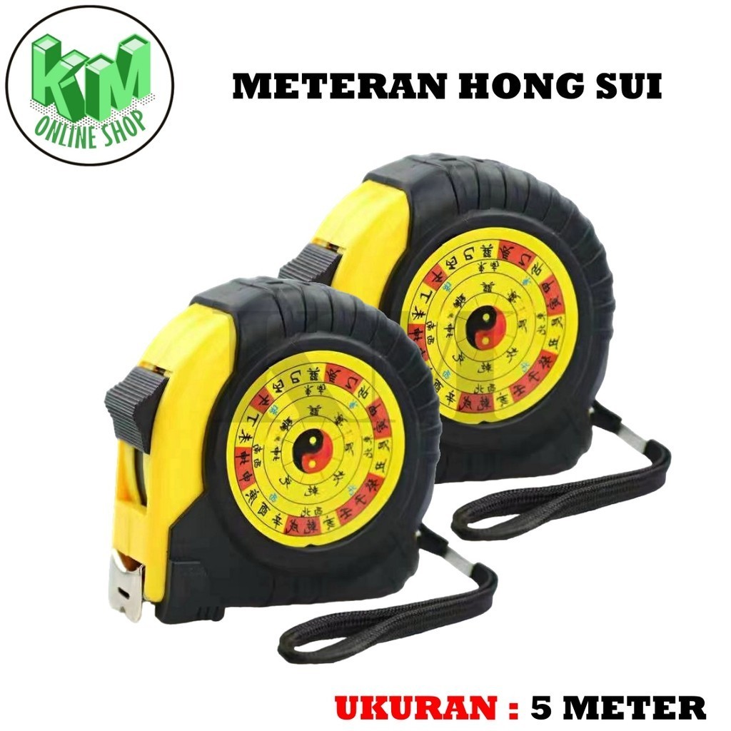 Jual Meteran Roll 5m Hongshui Fengshui Meteran Bangunan 5 Meter ...