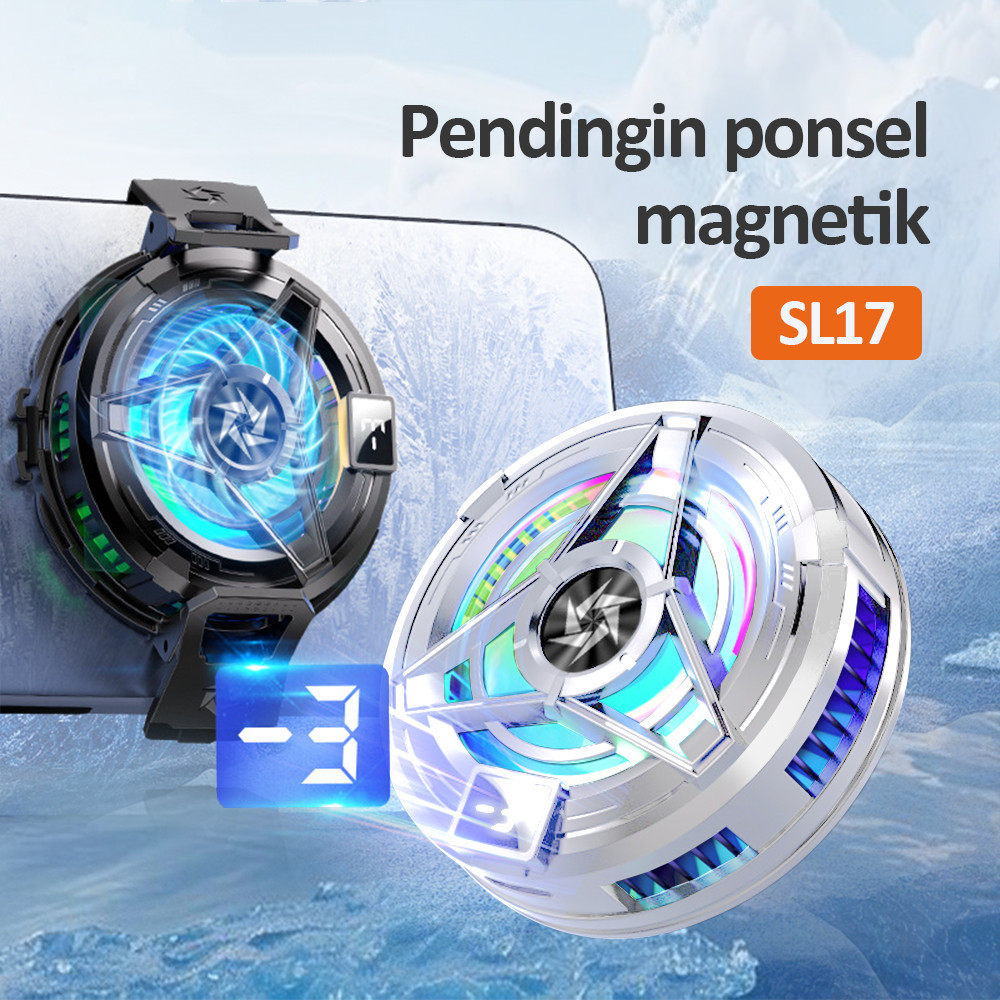 Jual SL17 Mobile phone cooler magnetic back clip semiconductor cooling device gaming chicken ...