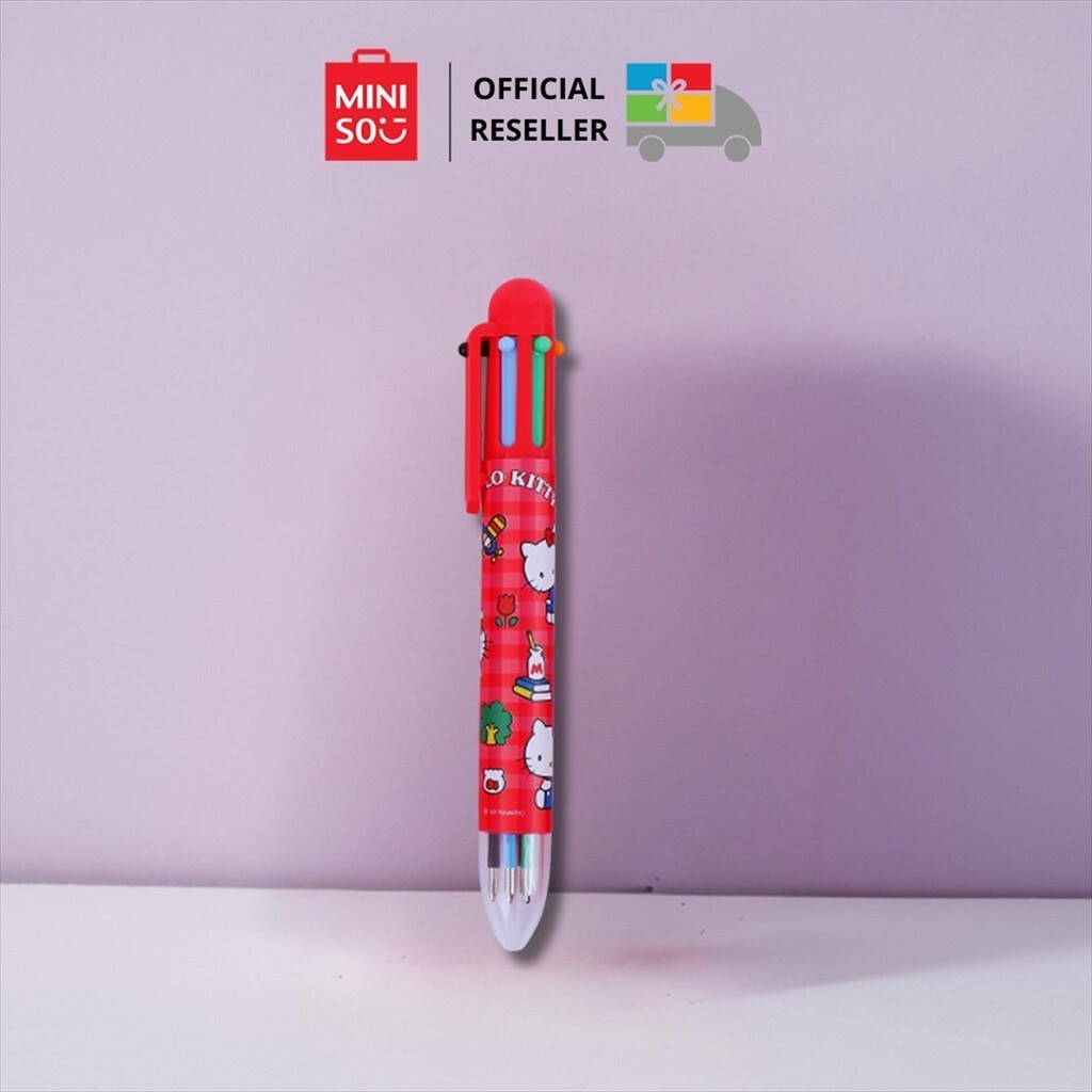 Jual MINISO x SANRIO Hello Kitty Ballpoint Pen 0.8mm 6 Colors | Shopee ...
