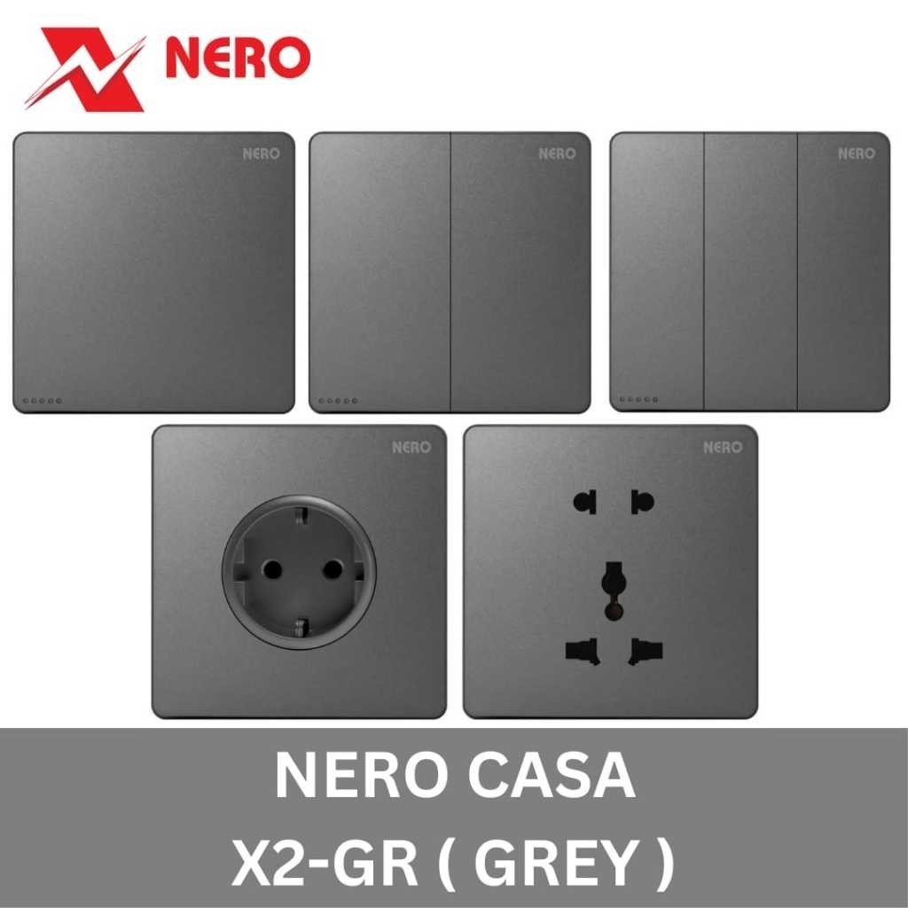 Jual NERO CASA X2 GREY SAKLAR STOP KONTAK | Shopee Indonesia