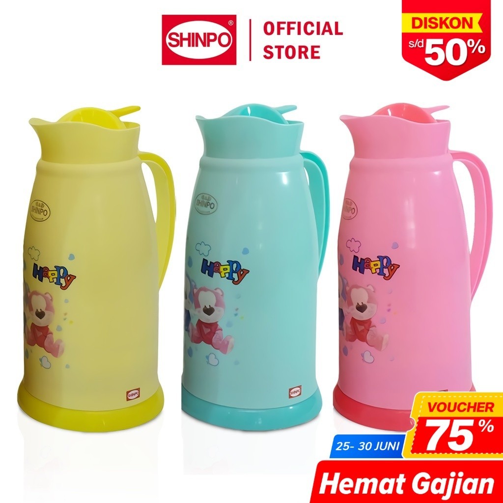 Jual SHINPO Termos Air Panas & Dingin 1.3 Liter Thermos Higuchi Vacuum ...