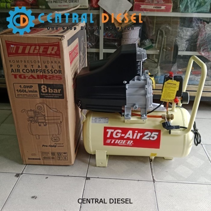 Jual Mesin Kompresor/ Air Compressor portable Tiger TG-Air 25 1 HP ...