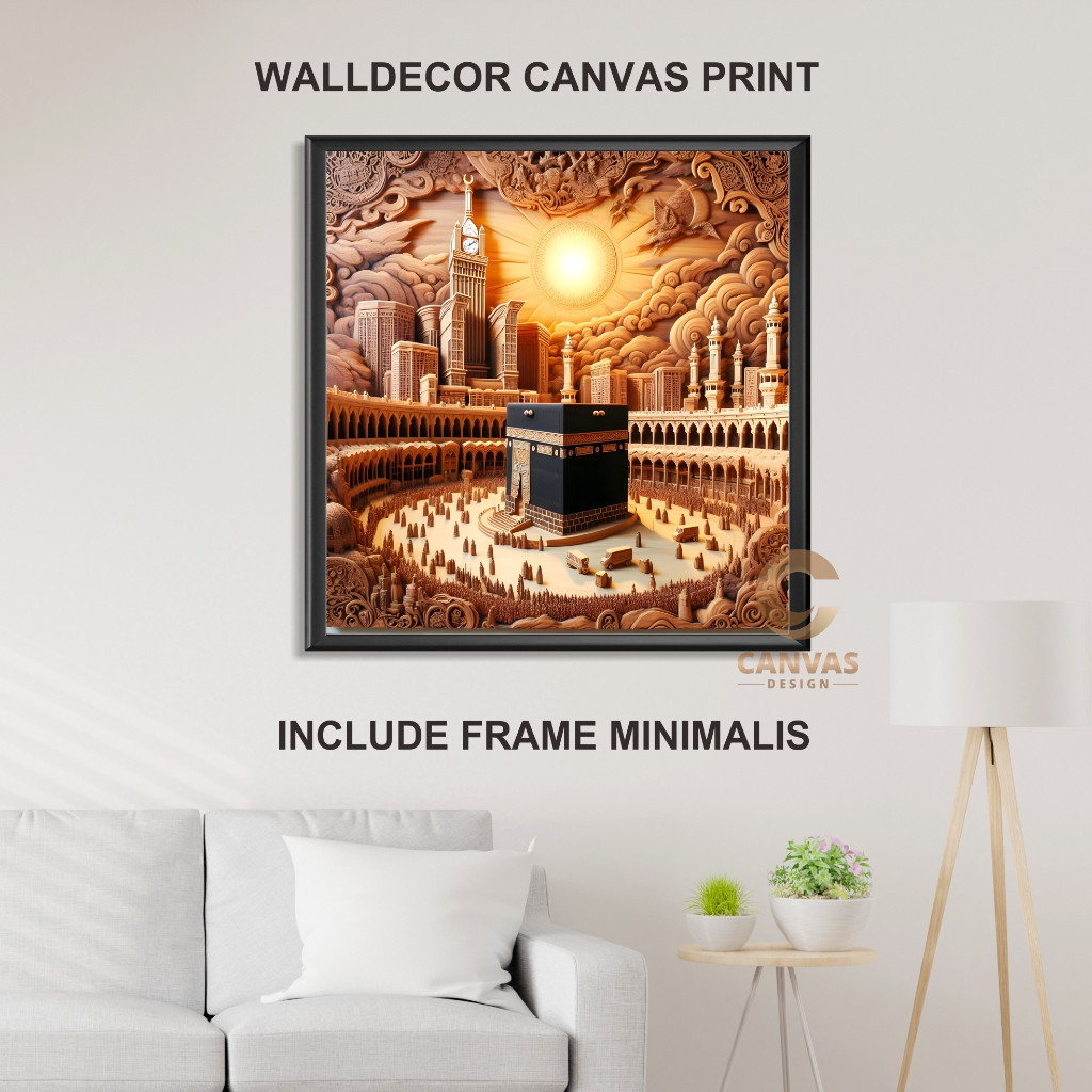 Jual Hiasan Dinding Kabah 3D Wall Decor Islami Makkah - Lukisan Kabah ...