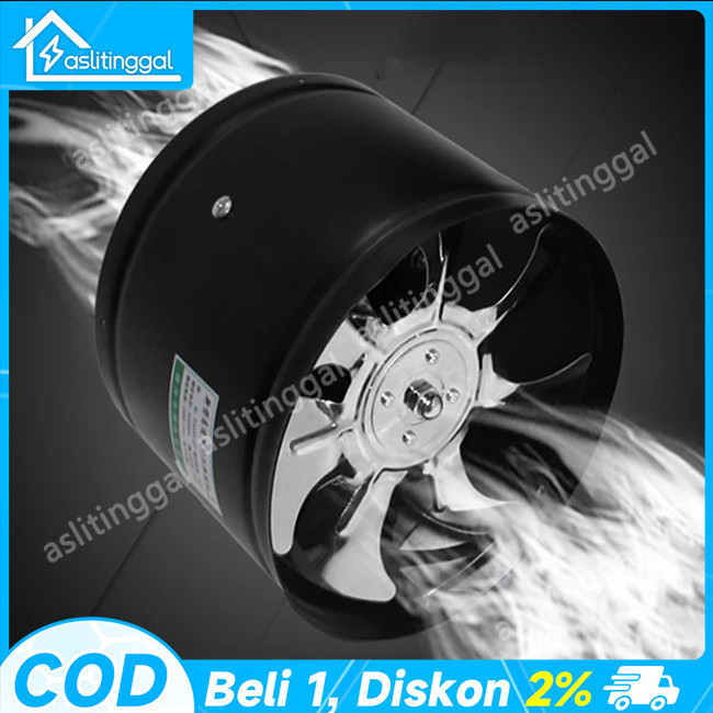 Jual 4Inch Inline Duct Fan Metal Blade Booster Fan/Air Duct Fan/Exhaust ...