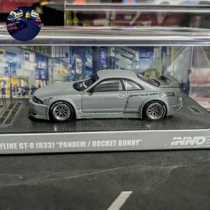 Jual Inno64 Pandem Rocket Bunny Nissan Skyline GTR R33 Cement Grey ...