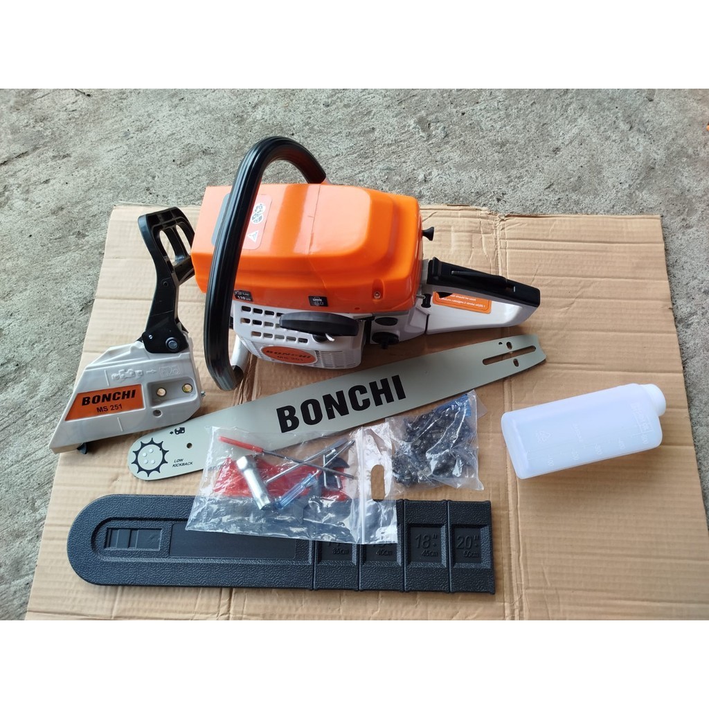 Jual Mesin Potong Kayu 52CC 20" Chainsaw 2Tak Gergaji Potong Pohon Kayu ...
