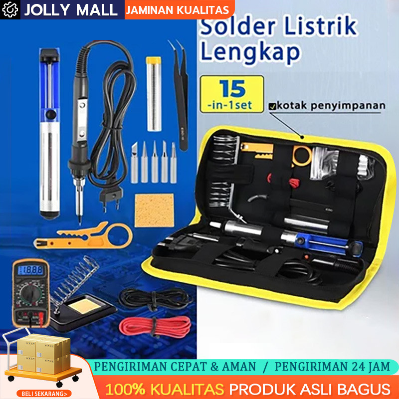 Jual Set Solder Listrik Lengkap Dengan Multimeter Iron Tool Kit 220V ...