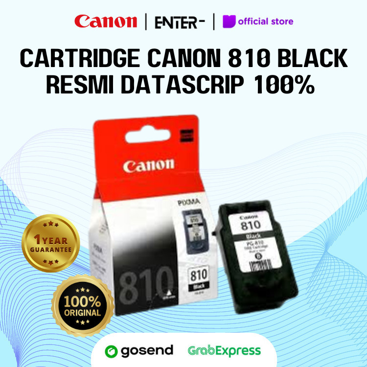 Jual Cartridge Canon 810 Black RESMI DATASCRIP 100% ORIGINAL | Shopee ...