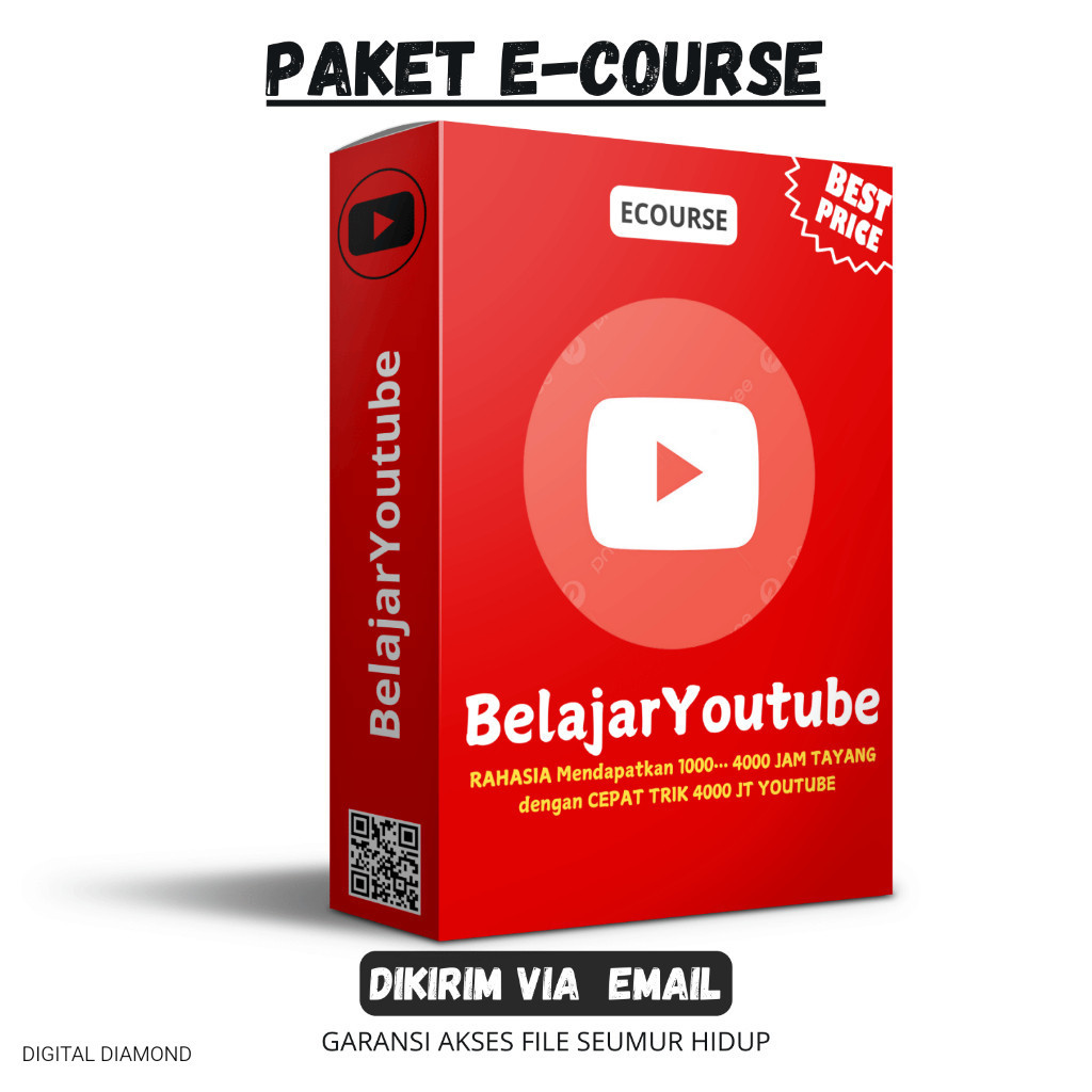 Jual (46) ECOURSE - BELAJAR YOUTUBE - RAHASIA Mendapatkan 1000… 4000 JAM TAYANG dengan CEPAT ...