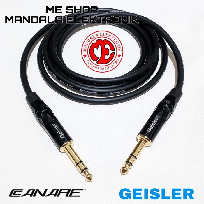 Jual Kabel audio jack trs 6,5mm to trs 6,5mm geisler original 50cm-10meter - 50cm | Shopee Indonesia