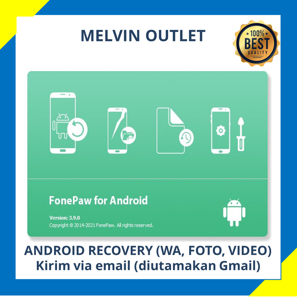Jual FONEPAW ANDROID RECOVERY TERBARU - RECOVER VIDEO FOTO & WA - PC ...