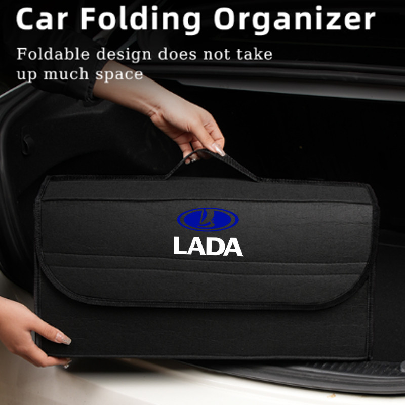 Jual Car Trunk Storage Bag Foldable Stowing Tidying Organizer Box For ...