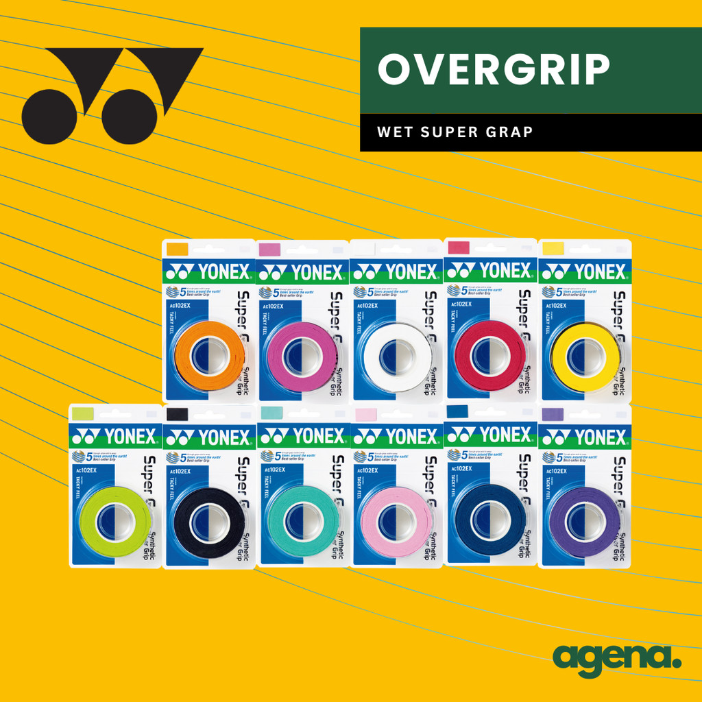 Jual Yonex Wet Super Grap Tennis Overgrip - Overgrip Tenis/Badminton/Padel | Shopee Indonesia