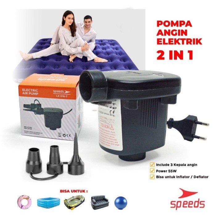 Jual POMPA LISTRIK SPEEDS Pompa Angin Elektrik Pompa Angin Otomatis Pompa Kolam Renang Kasur ...