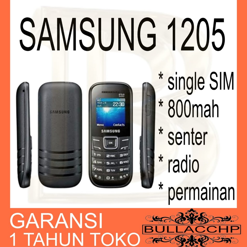 Jual Handphone Samsung GSM GT-E 1205 BERGARANSI 1 TAHUN | Shopee Indonesia