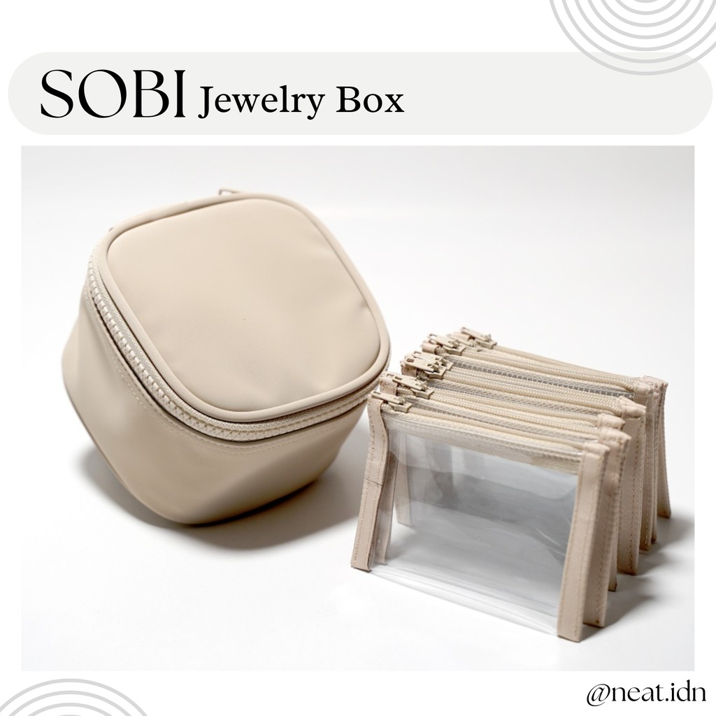 Jual [Neat.] SOBI Jewelry Box Kotak Perhiasan Aksesoris Pouch | Shopee ...