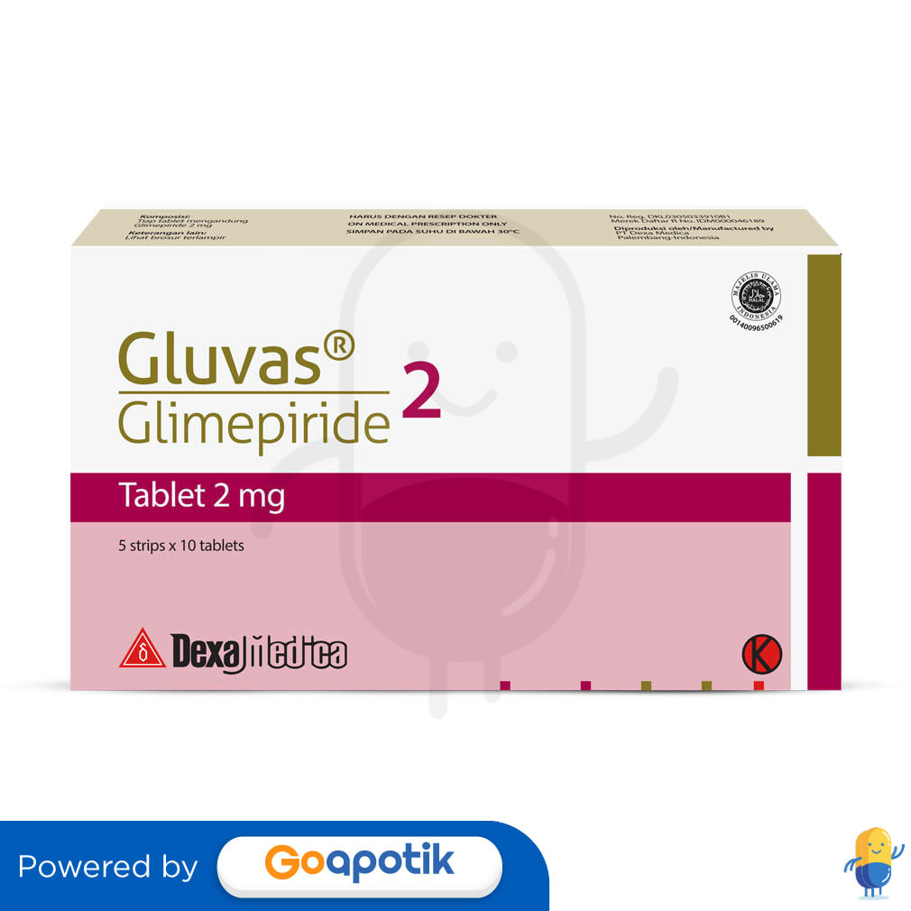 Jual Gluvas 2 Mg Box 50 Tablet | Shopee Indonesia
