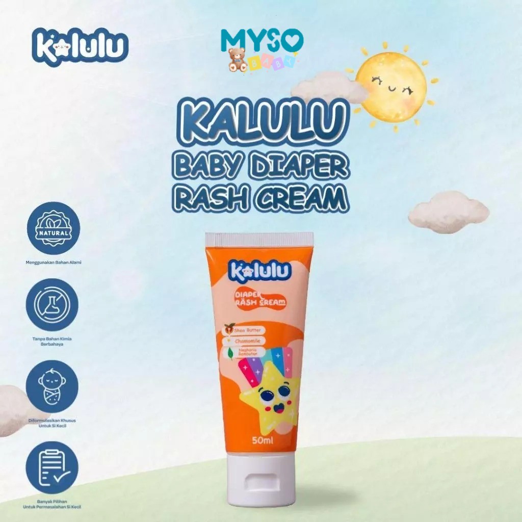Jual Kalulu Baby Diaper Rash cream 50gr cream pelembab bayi | Shopee ...