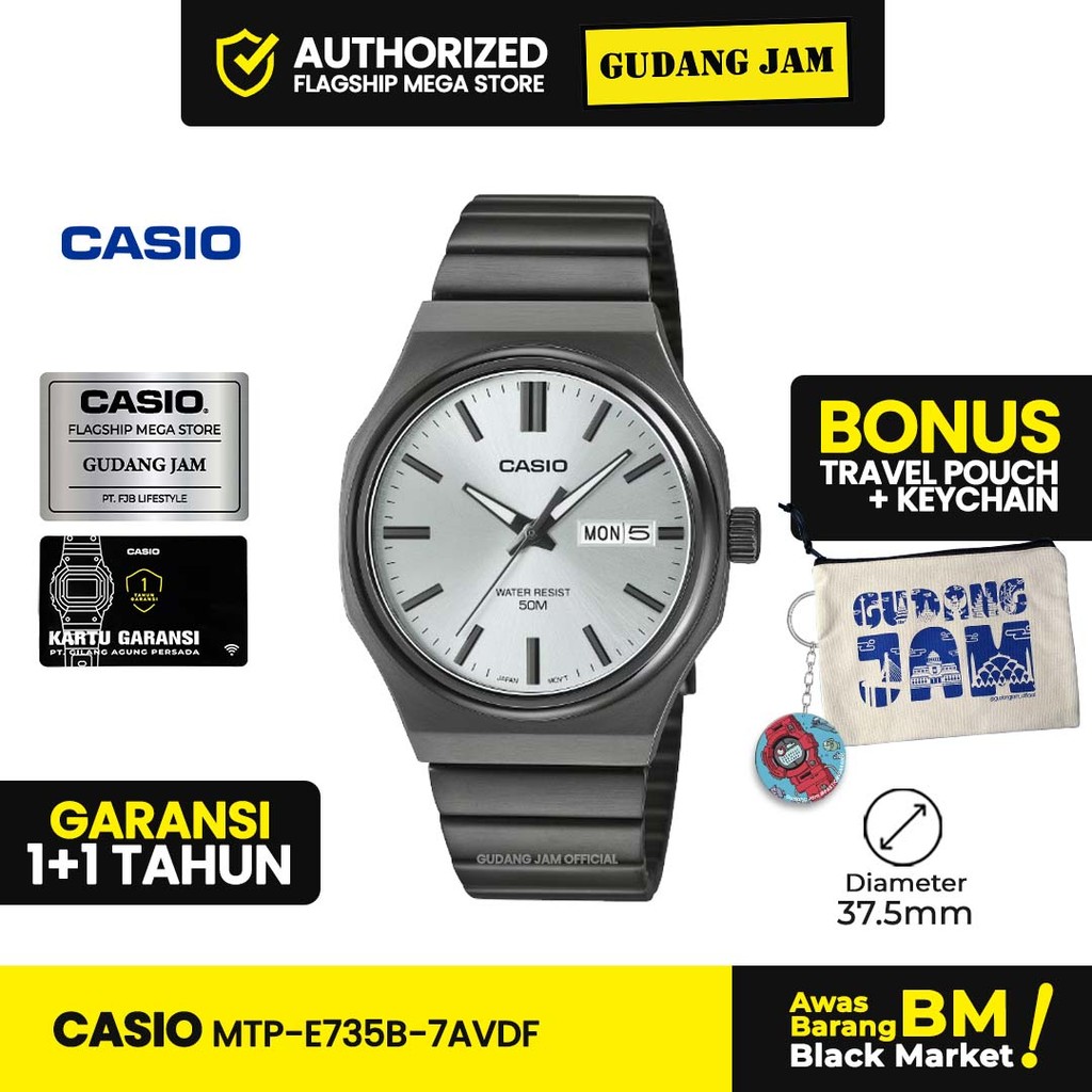 Jual Casio Pria MTP-E735B-7AVDF MTP-E735B-7A MTP-E735B MTPE735B MTP E735B | Shopee Indonesia