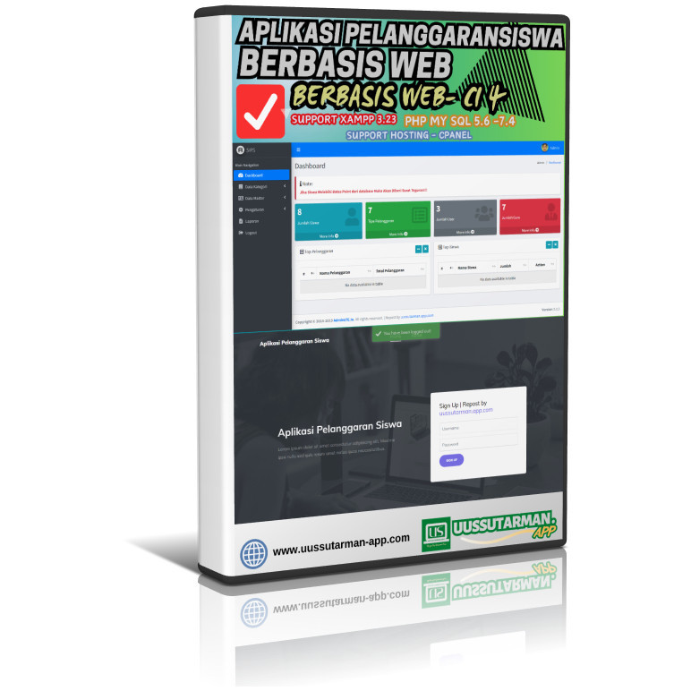 Jual source code Aplikasi Catatan Pelanggaran Siswa Berbasis Web (Codeigniter) | Shopee Indonesia