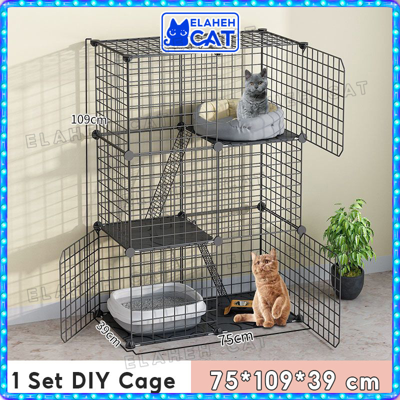 Jual 1 Set Kandang Kucing Pagar Kucing Anti Loncat Alumunium Premium ...