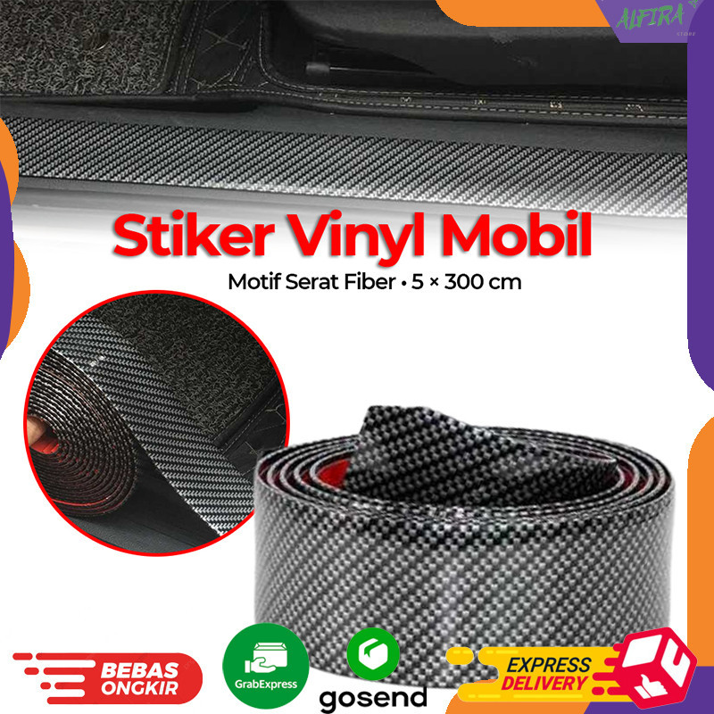 Jual Stiker Vinyl Carbon Fiber Mobil 5 x 300 cm Multifungsi Dapat ...
