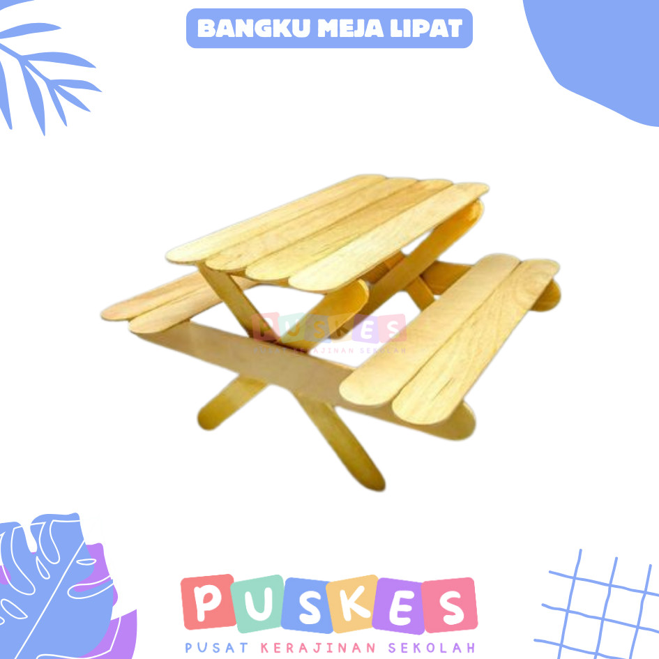 Jual Kerajinan Sekolah Indonesia Miniatur Meja Kursi Lipat Kreatif dari ...