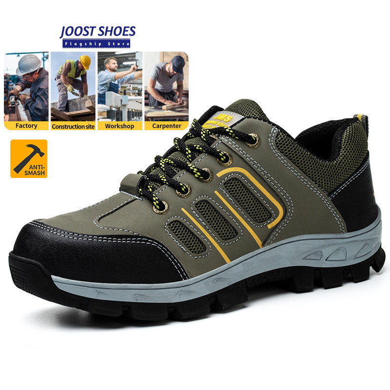 Jual JOOST Men's Athletic Safety Shoes Anti-puncture Steel Toe Cap ...