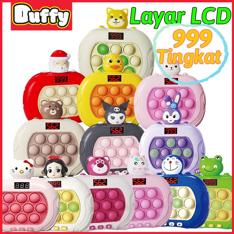 Jual Duffy toys 999 Level 13 Tombol Game Pop It Elektronik Dengan Layar ...