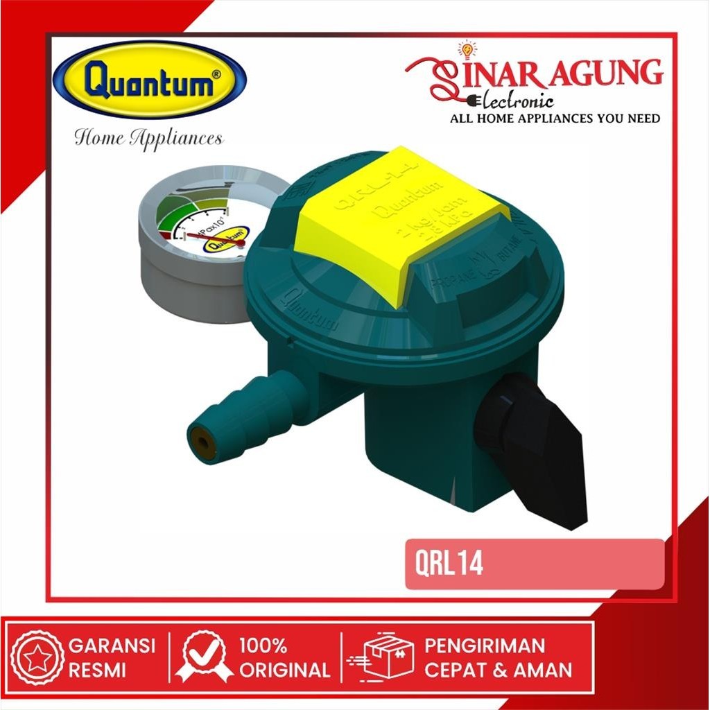 Jual [COD] REGULATOR GAS METER QUANTUM QRL14 / QRL-14 PENGUNCI PUTAR ...