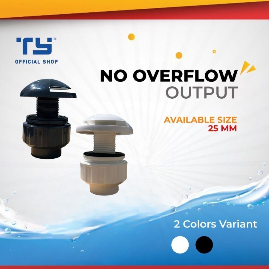 Jual TY No Overflow Outlet Pipa Pipe U - PVC by 3 Pawns | Shopee Indonesia