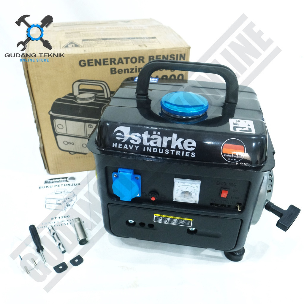 Jual Mesin Genset Listrik 650Watt 2 Tak ST1200 STARKE TG1200 BIRLA ...